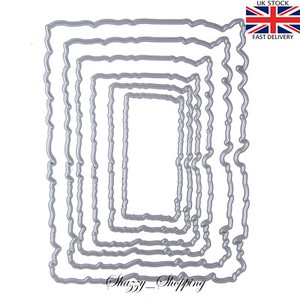 Torn Edge Rectangle Nesting die set metal cutting die cutter UK seller ...