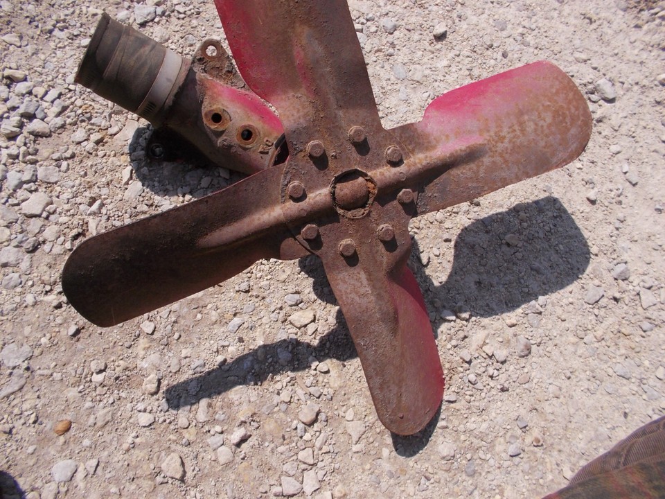 Farmall A B BN IH Tractor engine motor fan w pulley *& bracket mount | eBay