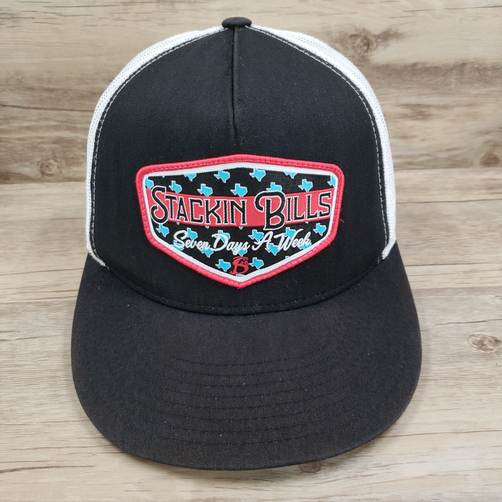 Stackin Bills Hat Cap Snapback Howdy Trucker Seven Days A Week Texas ...