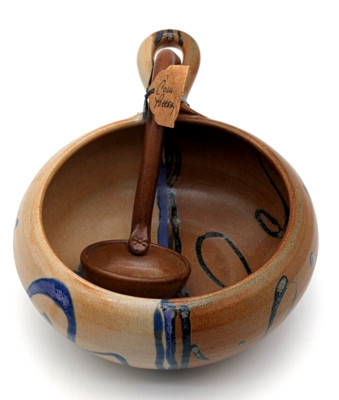 Colorado River Pottery Glazed Handled Sauce Bowl With Ladle Yuma ...