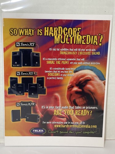 Sonic XS 4.1 XJR Magazine Print Ad TELEX Computer Audio Products ...