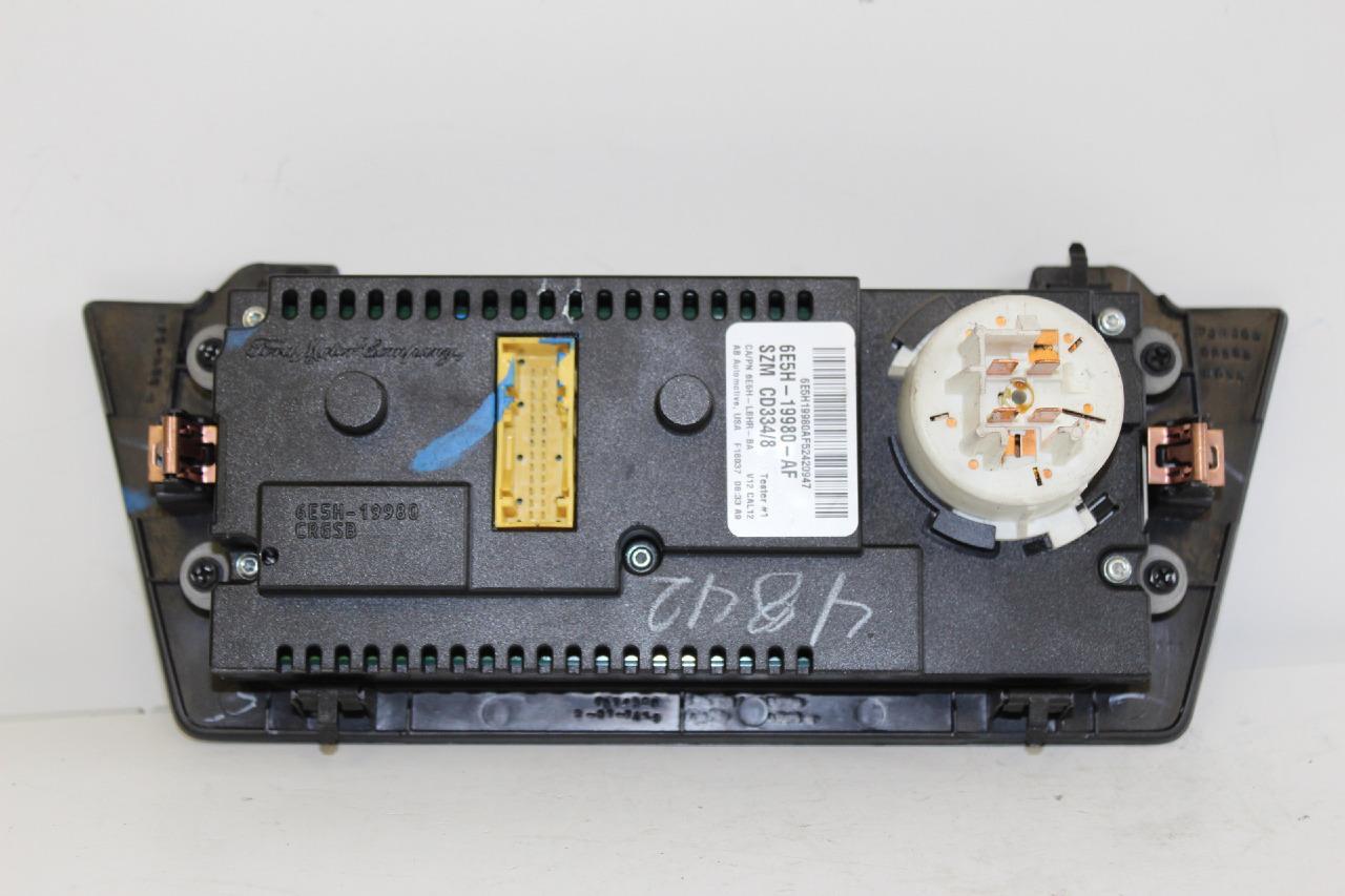 2006-2009 FORD FUSION MILAN A/C HEATER TEMPERATURE CLIMATE CONTROL 6E5H ...