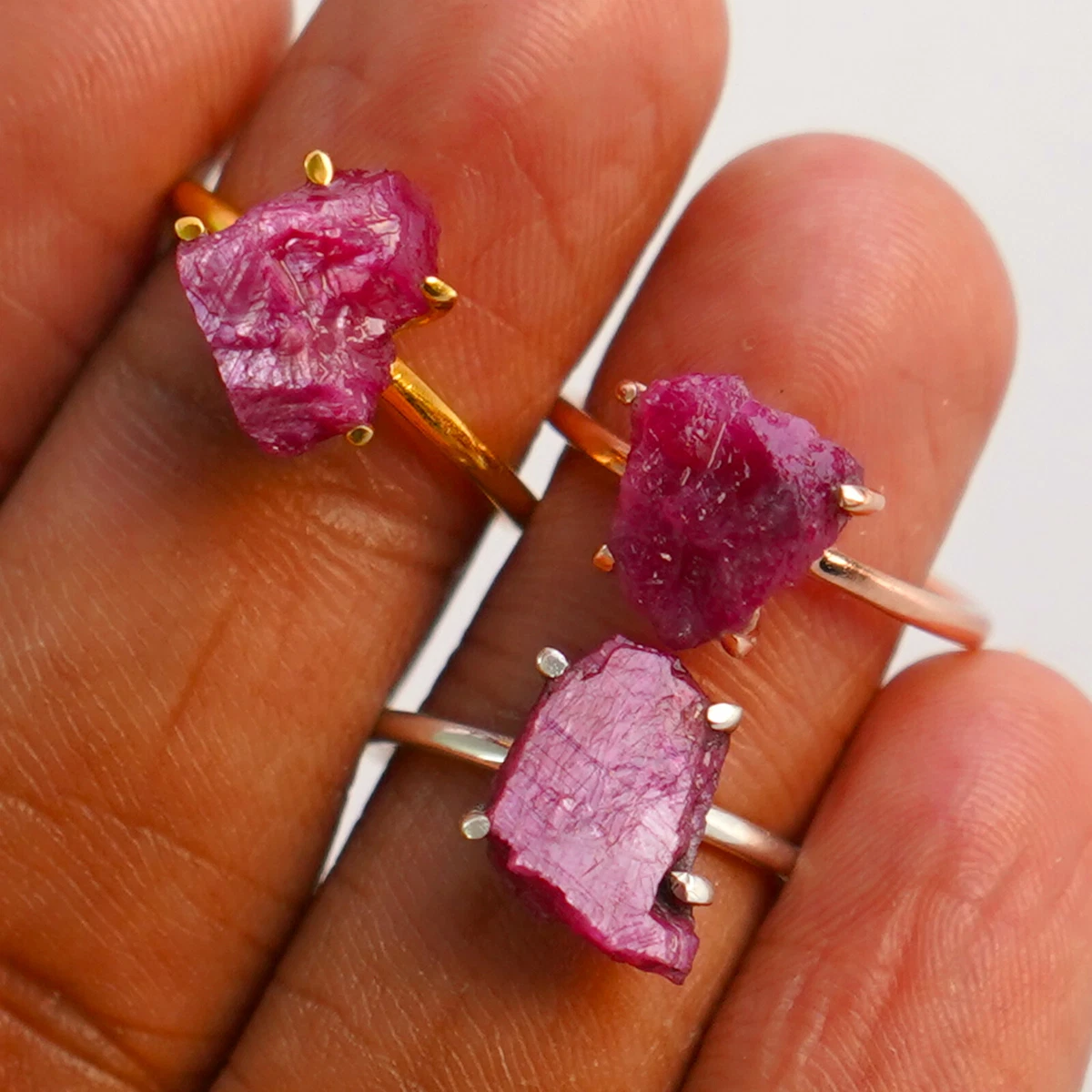 Uncut Ruby Ring