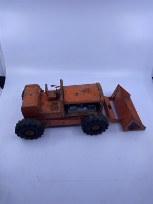 Structo toy trucks vintage End Loader, Pressed steel tractor ...