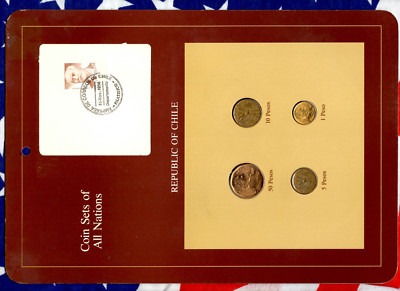 Coin Sets of All Nations Chile 1981-1984 50 Pesos 1982 10 Pesos 1981 ...