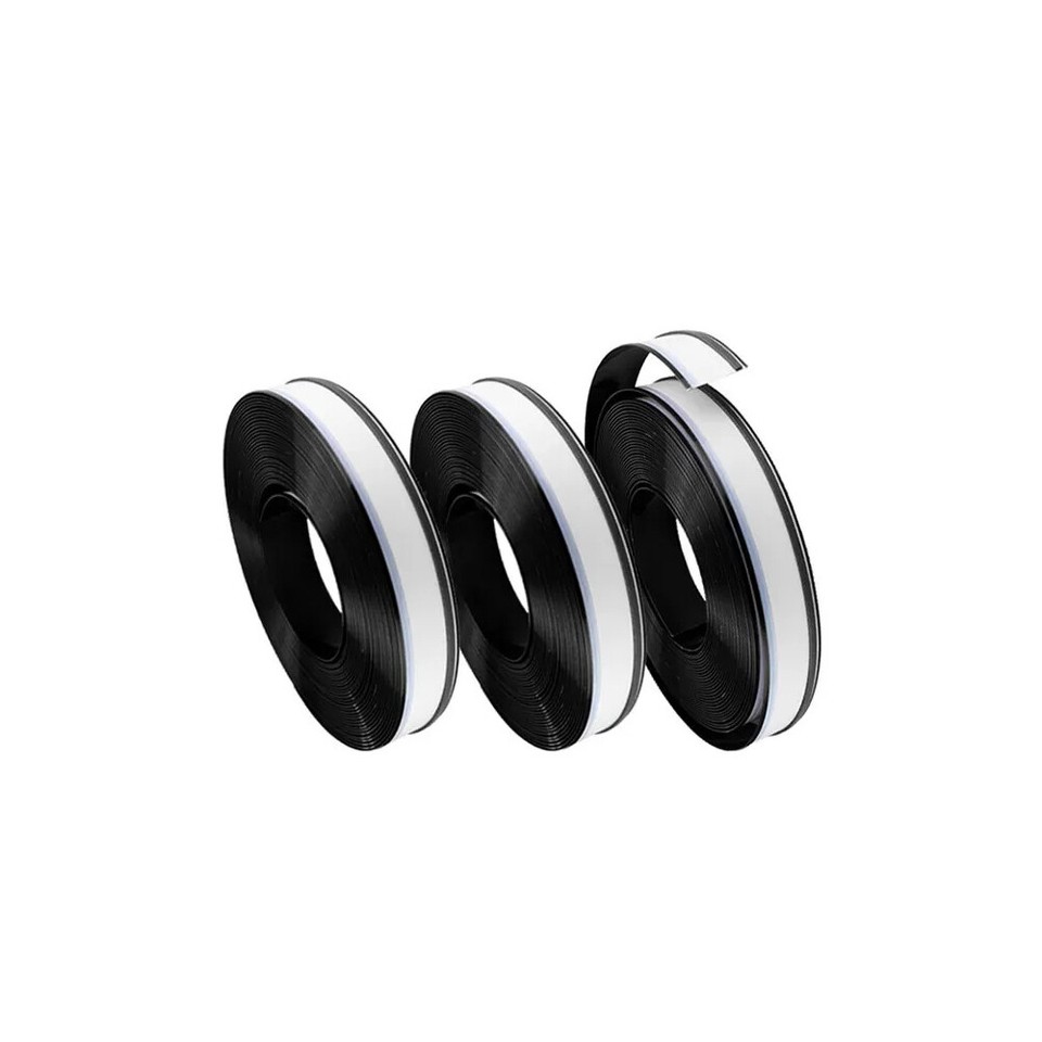 Black Color Aluminum Trim Cap with PC & Foam (Channelume), 4.3" x 164ft ...