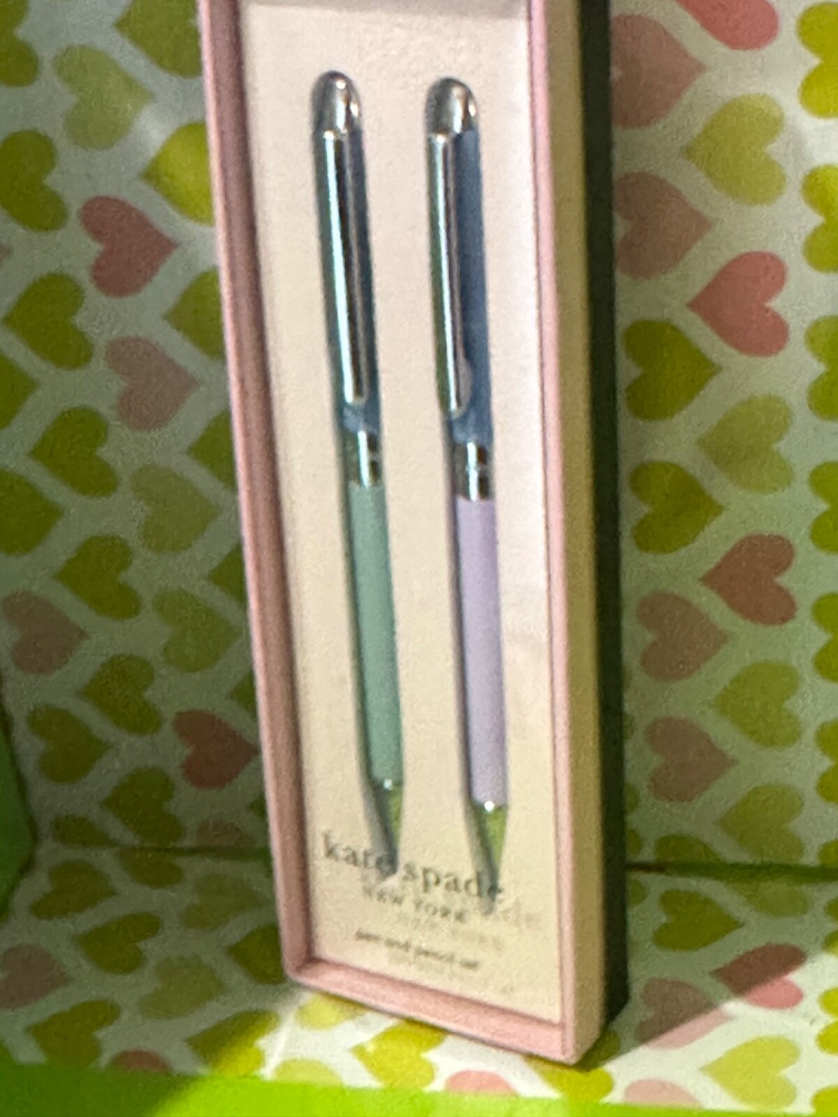 Kate Spade New York “COLORBLOCK PEN AND PENCIL SET” BLACK INK/0.9mm | eBay