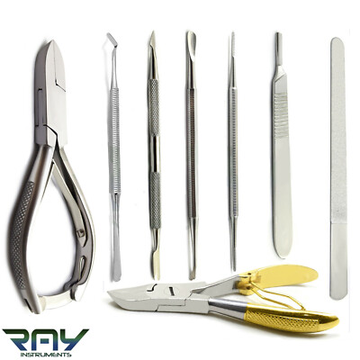 Manicure Pedicure Toe Nail Cutter Skin Knife Nail File Double Ended BP ...