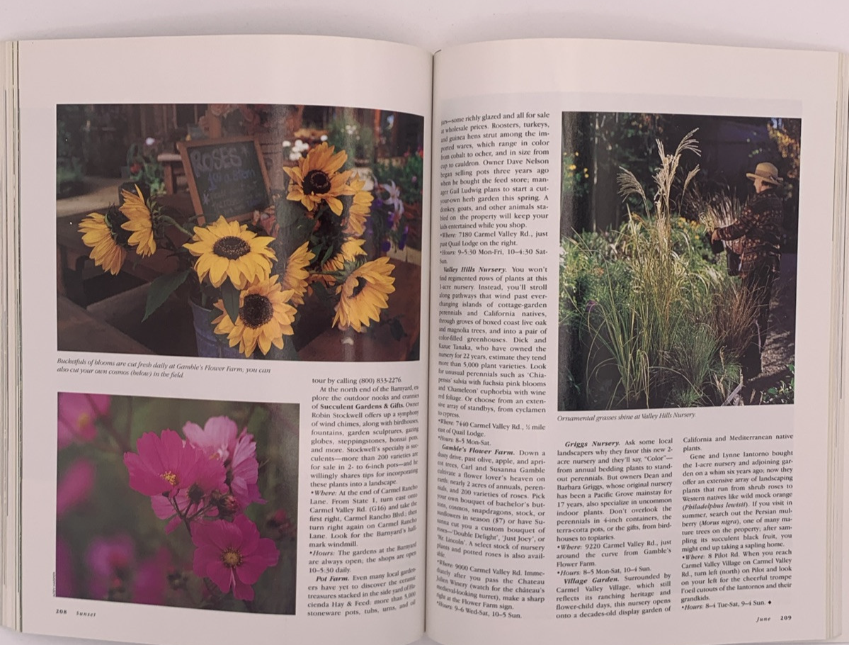 Western Garden Annual by Sunset Magazine, Vintage 1998 Book PB, B139 | eBay