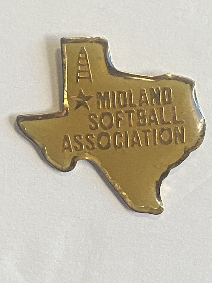 Midland Texas MSA Softball Association Pin -Vintage Rare Collectible ...