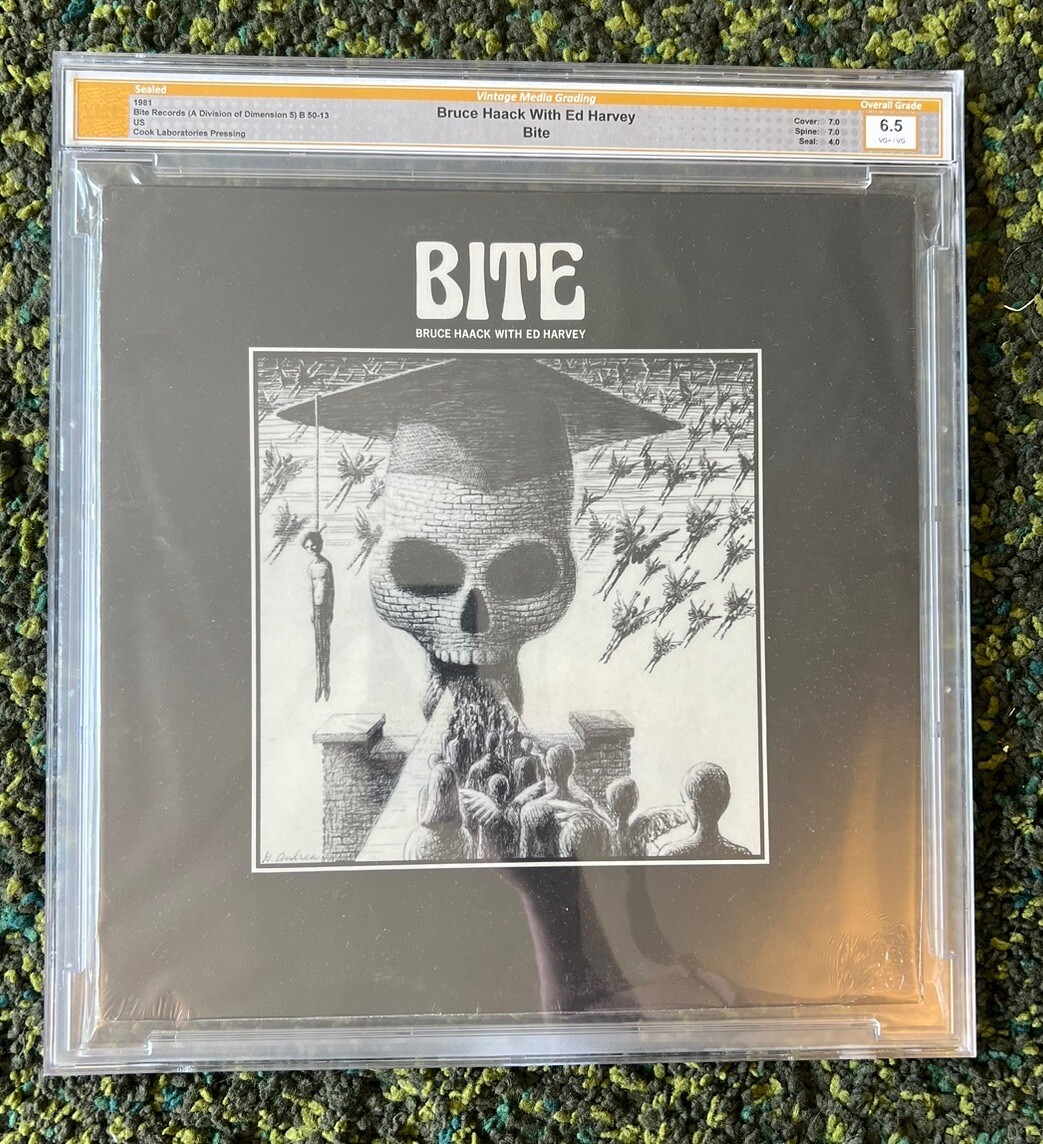 1981 BRUCE HAACK BITE *FACTORY SEALED* LP GRADED VMG 6.5 (KANYE WEST ...