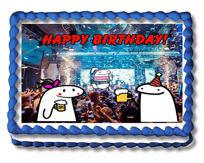 Nightclub Flork Edible Image Cake Topper Birthday Cake Topper Frosting ...