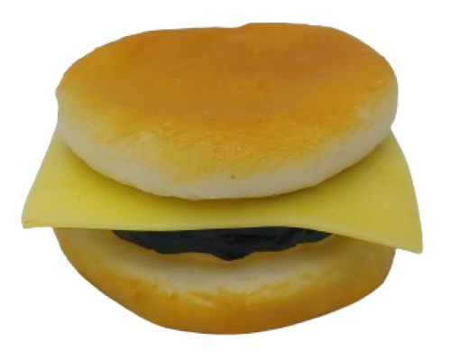 Play Food Display Prop Vintage Sausage & Cheese Biscuit Breakfast ...