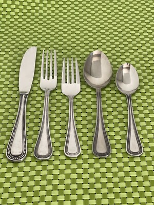 Lifetime Cutlery LCU16 Stainless Beaded Satin Japan Flatware SMART ...