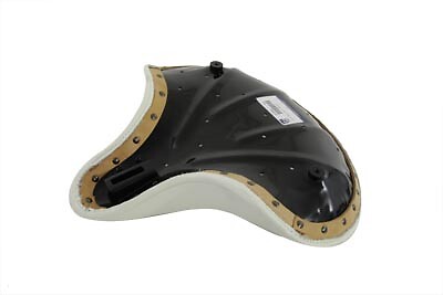 Corbin Gentry White Leather Deluxe Solo Seat fits Harley Davidson | eBay