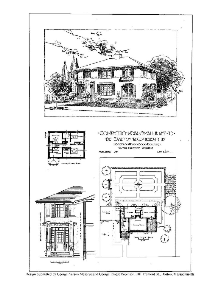 House Design Competitions, Book 4 Drawings - The Natco House for $6,000 ...