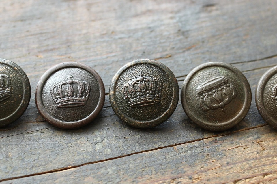 Original WW1 Relic Imperial German Brass Tunic Uniform Buttons with ...