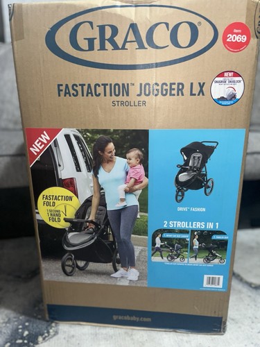 Graco FastAction Jogger LX Stroller - Drive, Convenient One-Hand Fold ...