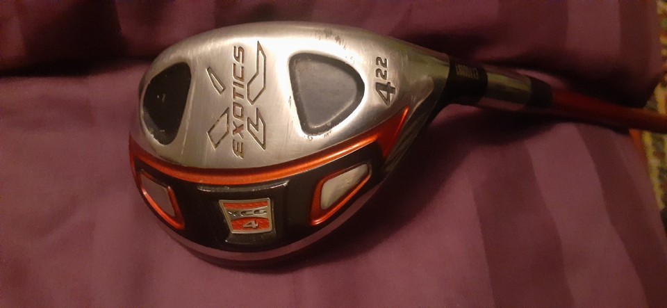R/H TOUR EDGE EXOTICS XCG-4 #4 hybrid 22* 75g regular shaft Midsize ...