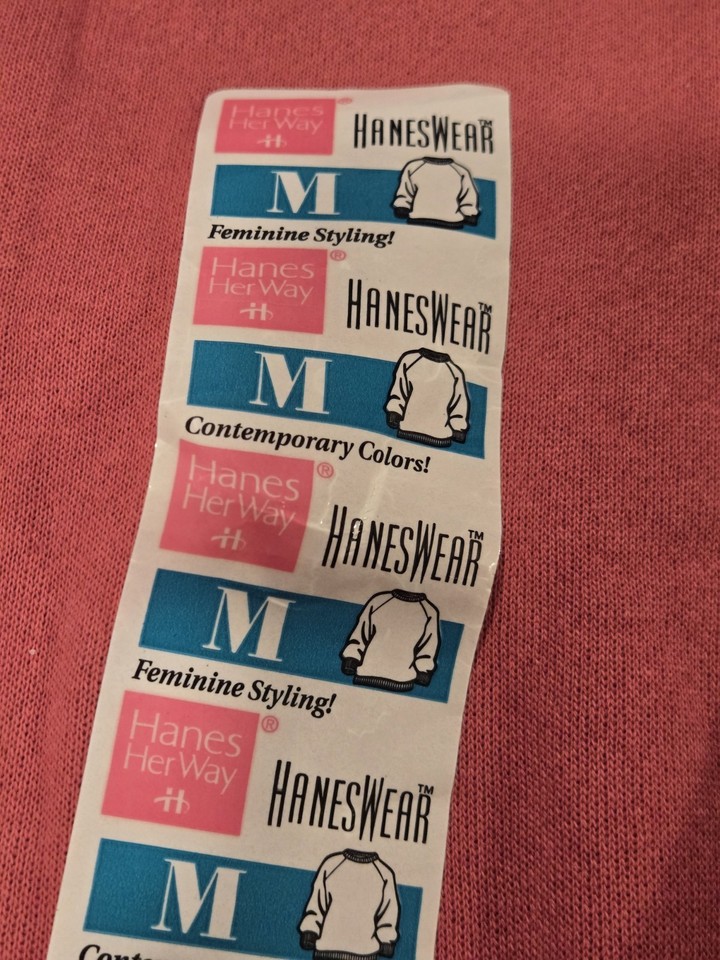 Haneswear Hanes Her Way New With Tags Vintage Solid Pink Sweatshirt ...