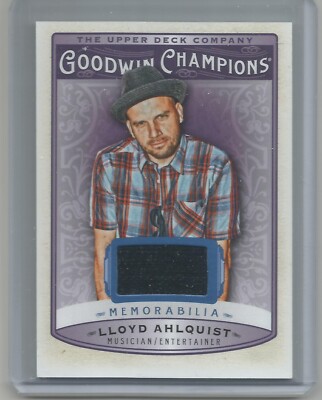 EpicLLOYD AHLQUIST 2019 Upper Deck Champions Memorabilia Relic Epic Rap ...