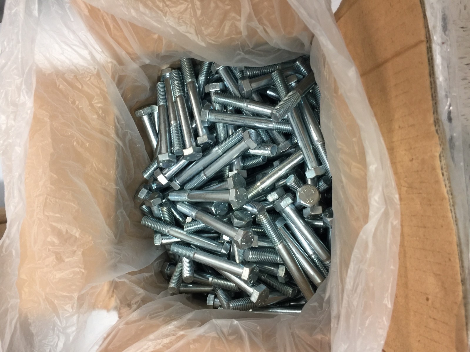 Lot of 200 - 1/2 -13x4" Hex Head Machine Bolt A307 Zinc Plated | eBay