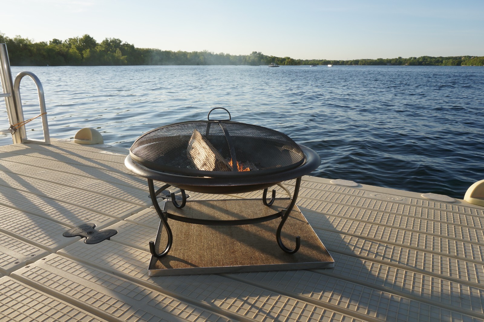 Fire pit Deck Protector - DeckProtect (TM), Outdoor Fireproof Deck ...