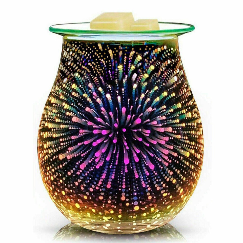 Aroma Electric Wax Melt Burner Firework Glass Lamp Night Light Diffuser ...