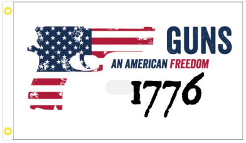 3X5 Guns An American Freedom 1776 2nd Amendment Freedom US Constitution ...