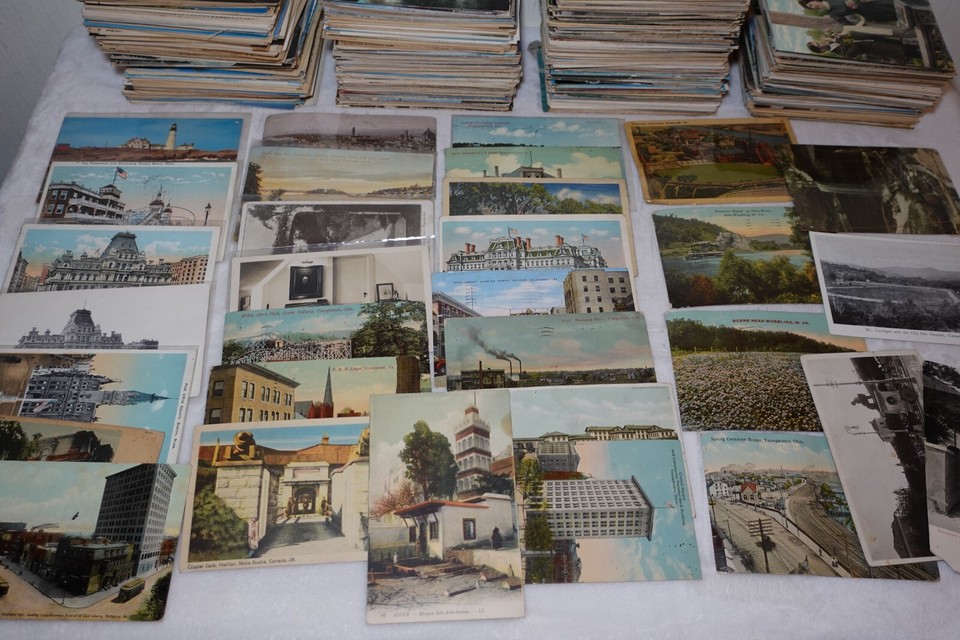 Postcard Lot Huge Collection 1,000+ Places Locations 1905-1972 Antique ...