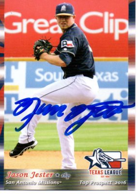 Jason Jester 2016 San Antonio Missions Texas League Top Prospect Signed ...