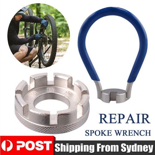 8 Way Bike Repair Spoke Wrench Tools Wheel Spoke Key Nipple +Spanner ...