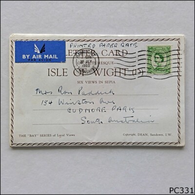 Isle Of Wight Letter Card 1960 View Folder Postcard (P331) | eBay Australia