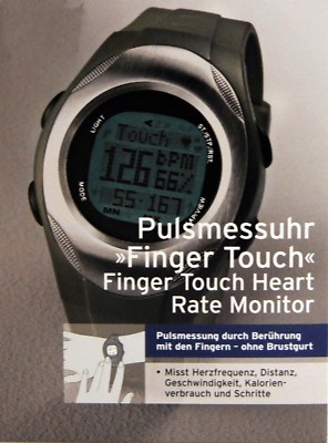 Pulsmessuhr Finger Touch Schrittzähler Fitnessuhr Fitnesstracker NEU | eBay