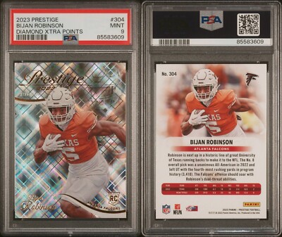 PSA 9 GEM MINT 2023 Panini Prestige Xtra Points #304 Bijan Robinson | eBay