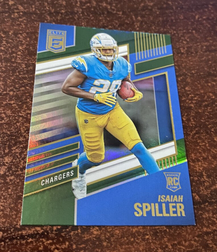 2022 Donruss Elite ISAIAH SPILLER Rookie Card "GREEN" Parallel #109 RC ...