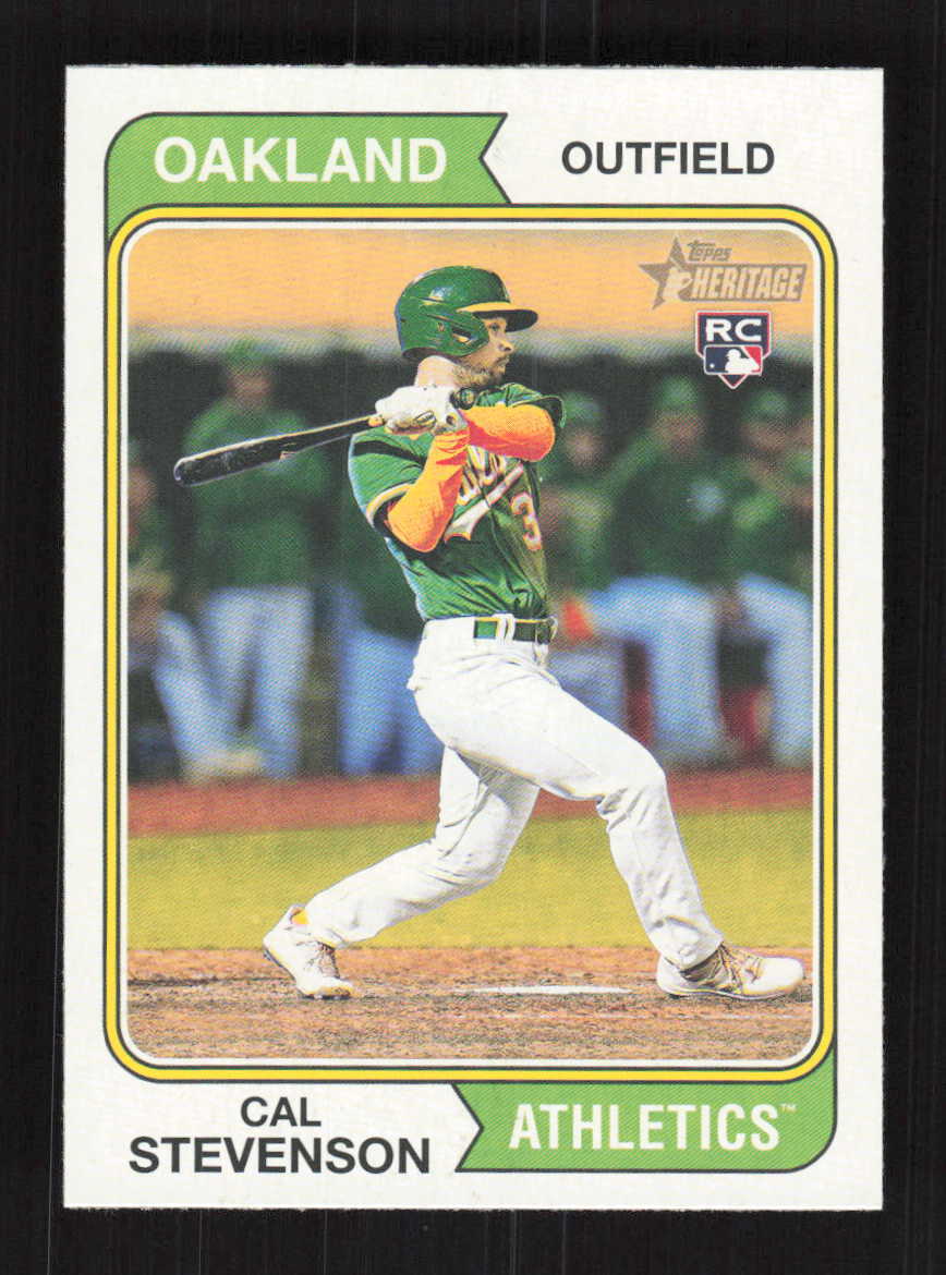 Cal Stevenson RC 2023 Topps Heritage Oakland Athletics #176 | eBay
