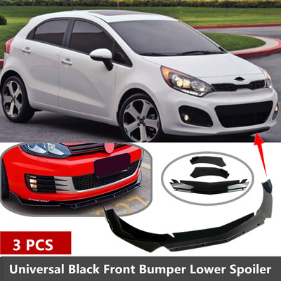 Universal Fit For 2012-2017 Kia Rio Front Bumper Splitter Spoiler Lip ...