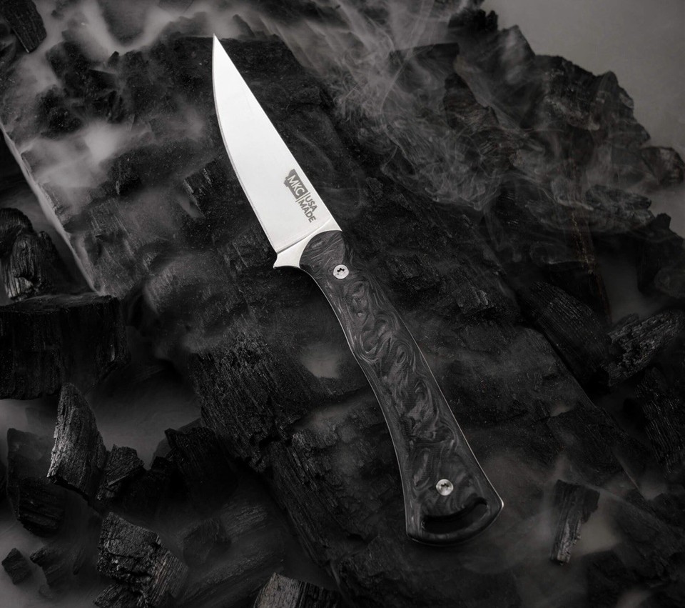 MKC Mini Speedgoat Ultra 🔥New🔥Burled Carbon Fiber, Montana Knife ...
