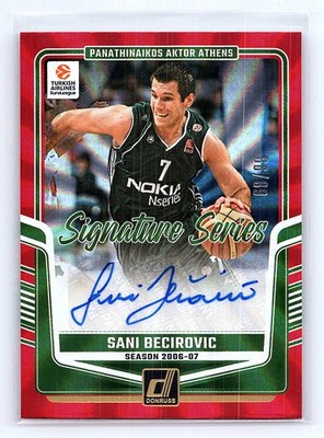 Sani Becirovic 2024-25 Donruss EuroLeague Signature Series Auto Red ...