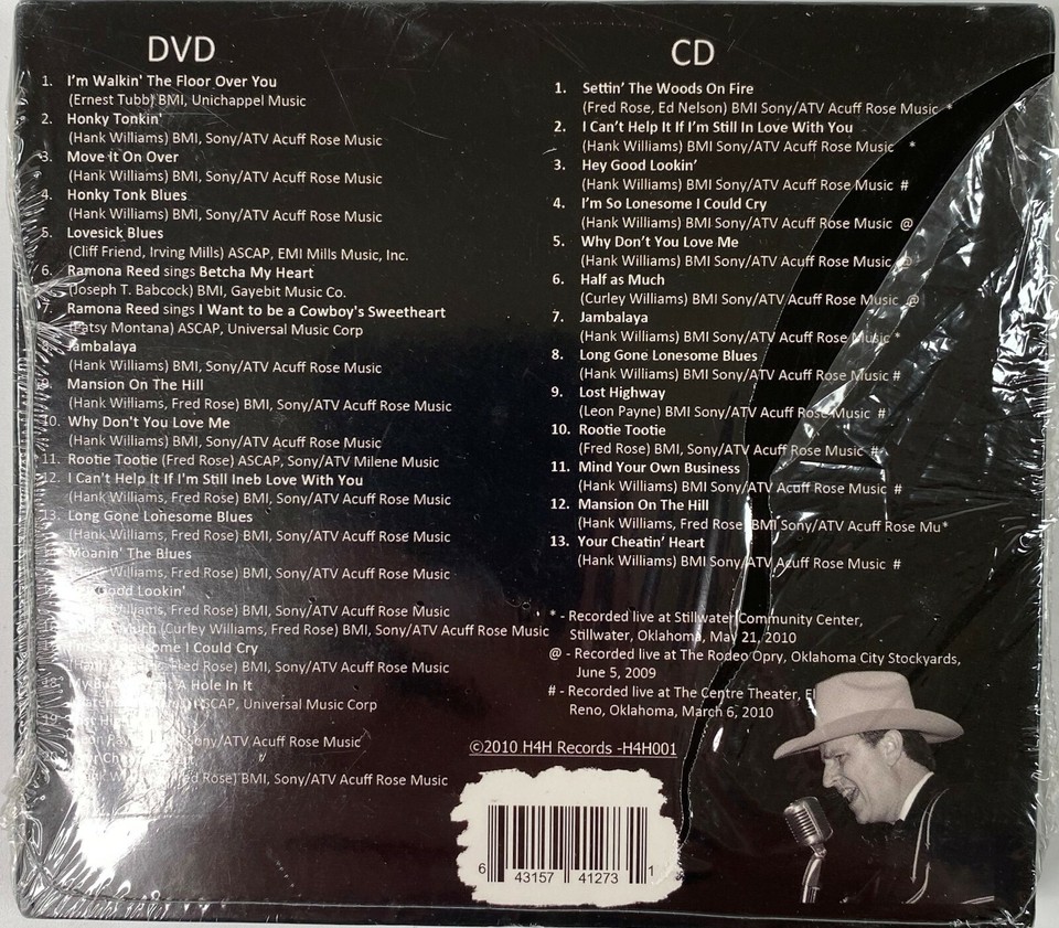 Hankerin' 4 Hank Live at the Cains CD and DVD 2 Disk Set Factory Sealed ...
