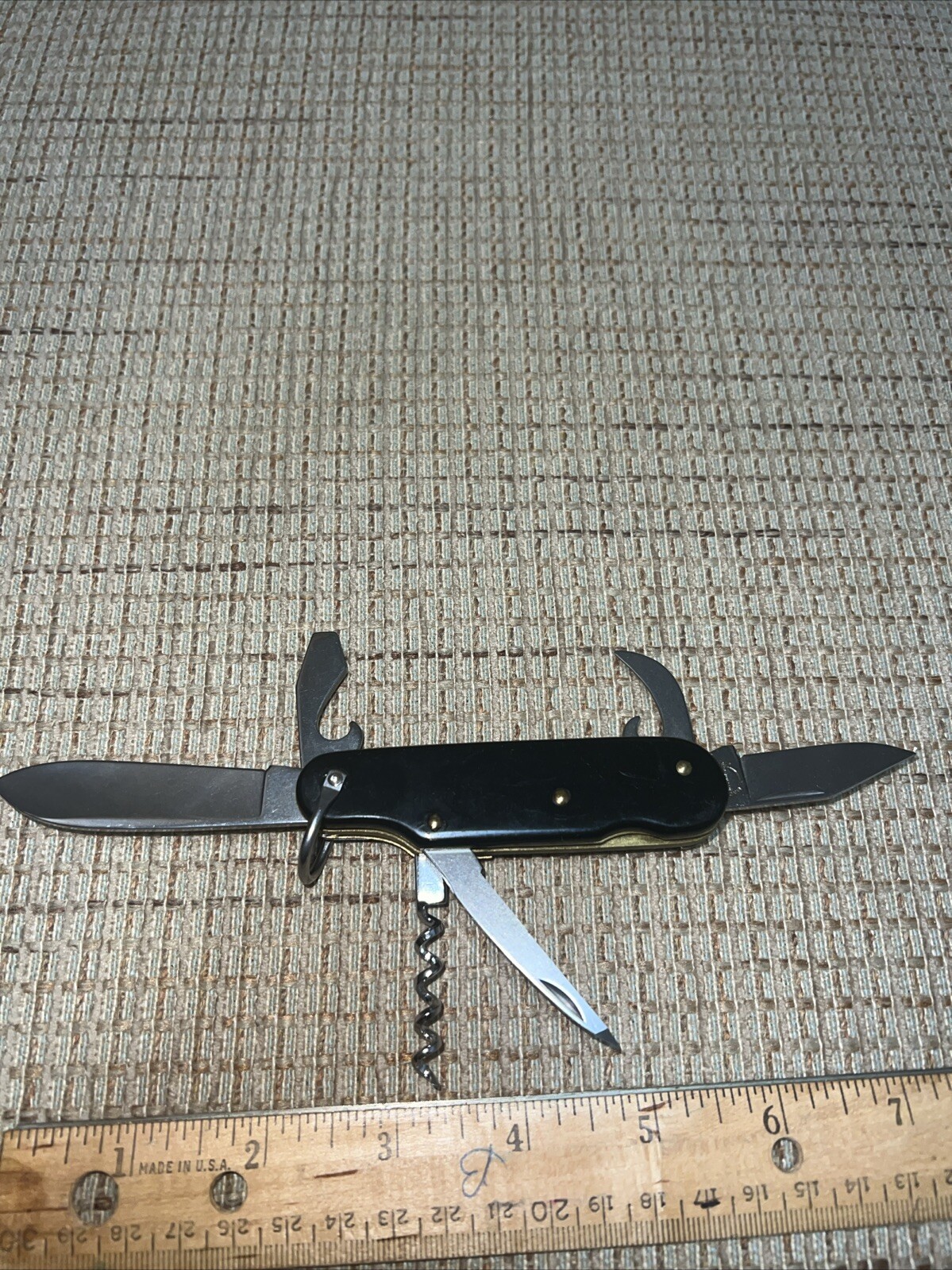 RARE VINTAGE Remington UMC USA Bandit-Black-6 Blade SlipJoint Folding ...