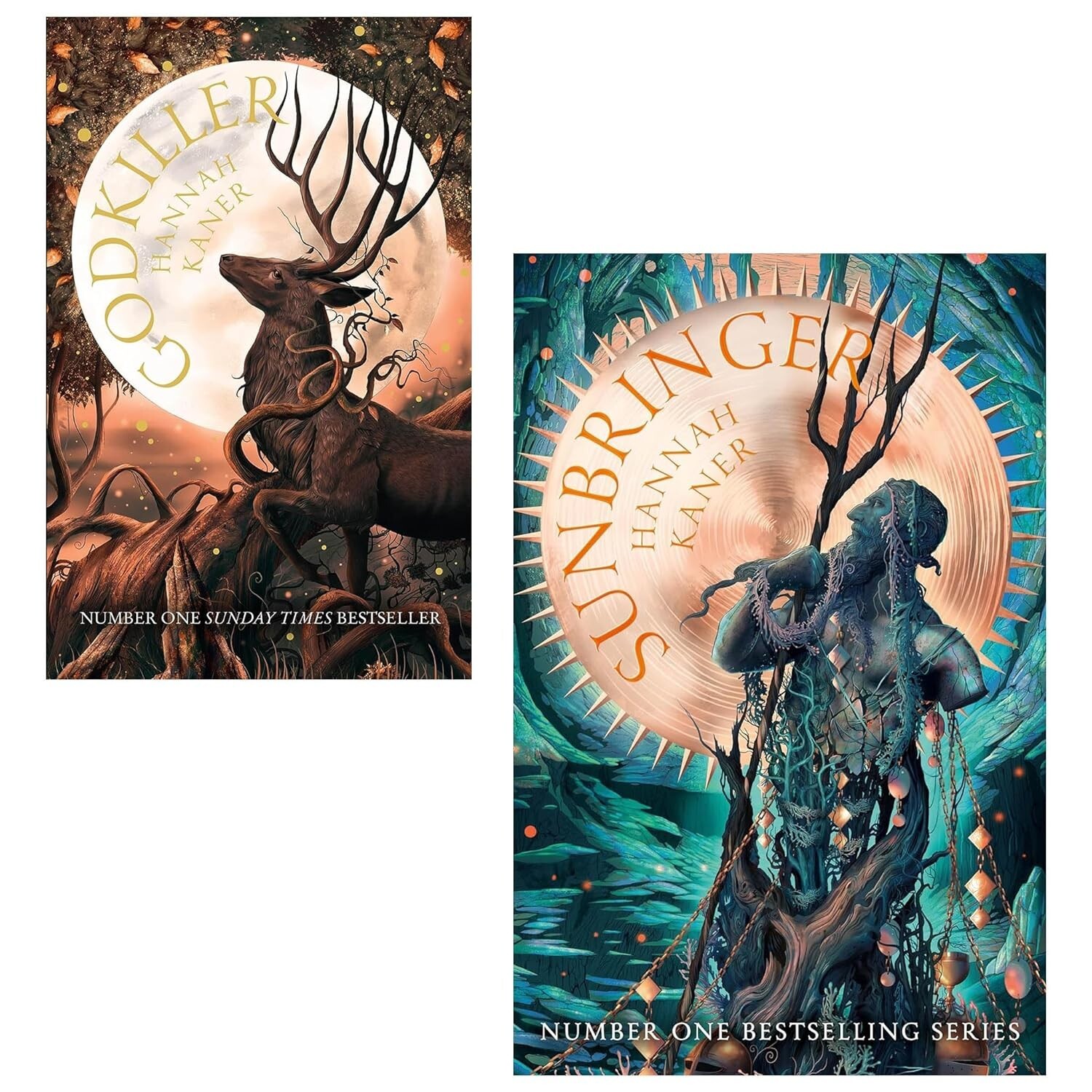 Godkiller Series Collection 2 Books Set by Hannah Kaner Godkille ...