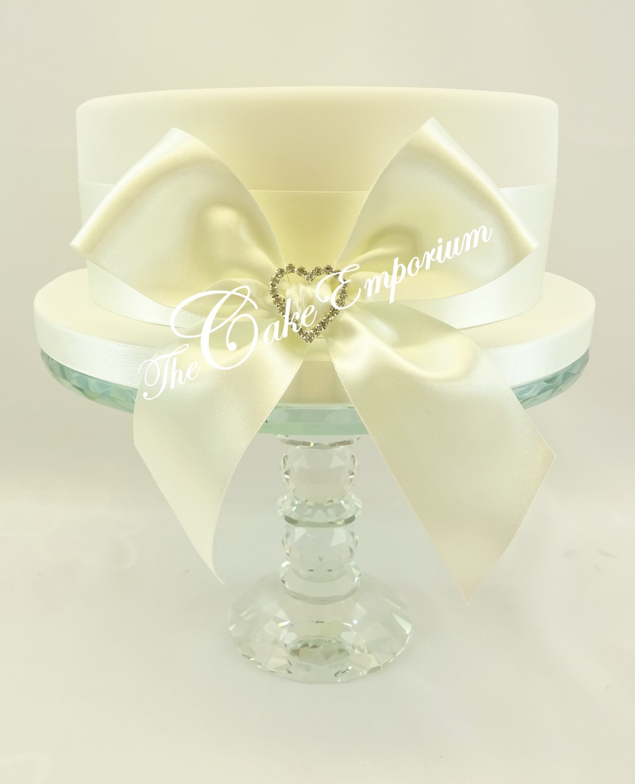 1 MTR 50mm RIBBON WITH DIAMANTE HEART BUCKLE BOW RIBBON CAKE RIBBON ...