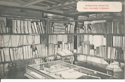 PC36207 Wimborne Minster. The Chained Library. Tilley | eBay Australia