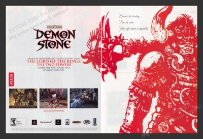 Demon Stone 2000s Video Game Print Advertisement (2 Pages) 2004 | eBay