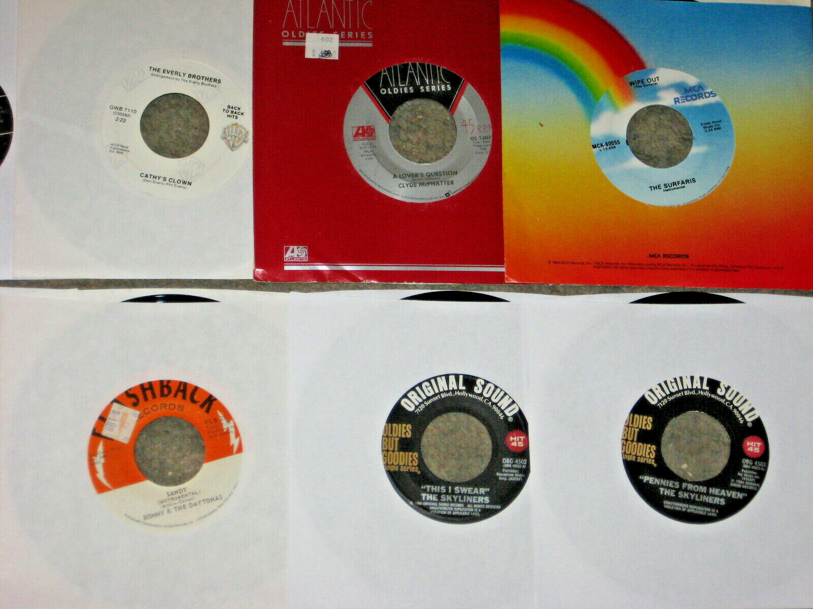 20 R&B SOUL ROCK N ROLL TEEN DOO WOP 45 LOT Skyliners Dells Angels ...