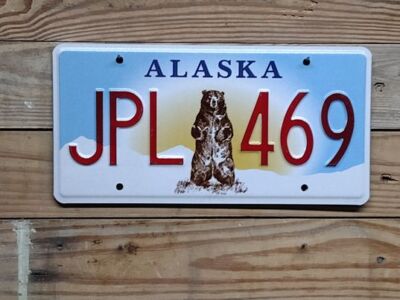 2018 expired Alaska Bear license plate JPL 469 | eBay