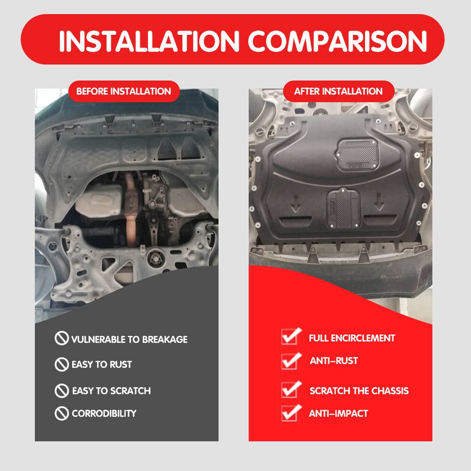 Front Engine Splash Shield Under Cover Assembly For Volkswagen Beetle ...