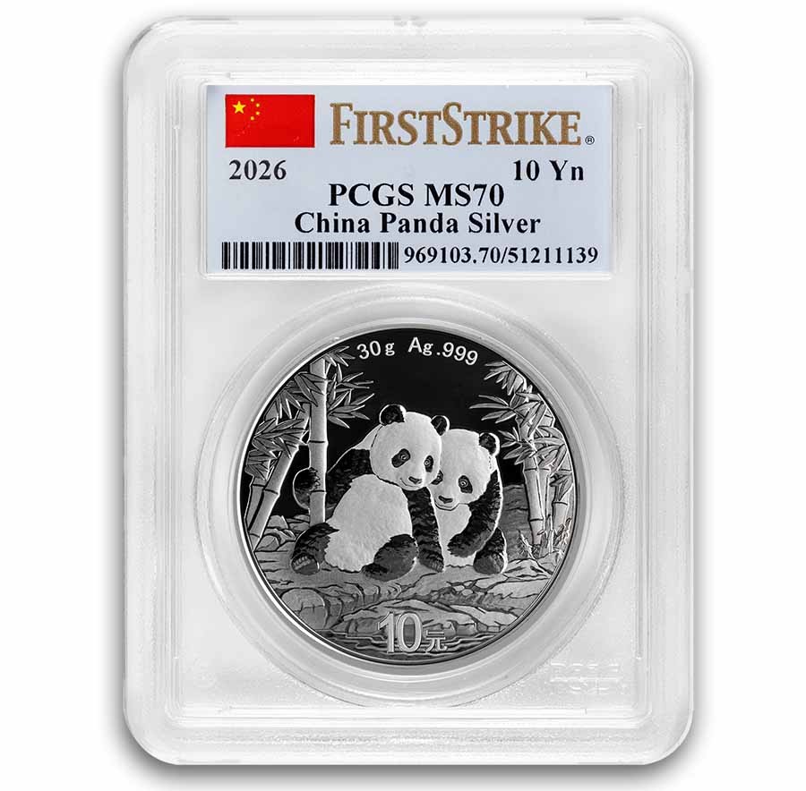 2026 China 30 gram Silver Panda MS-70 PCGS (FS, Flag Label) | eBay